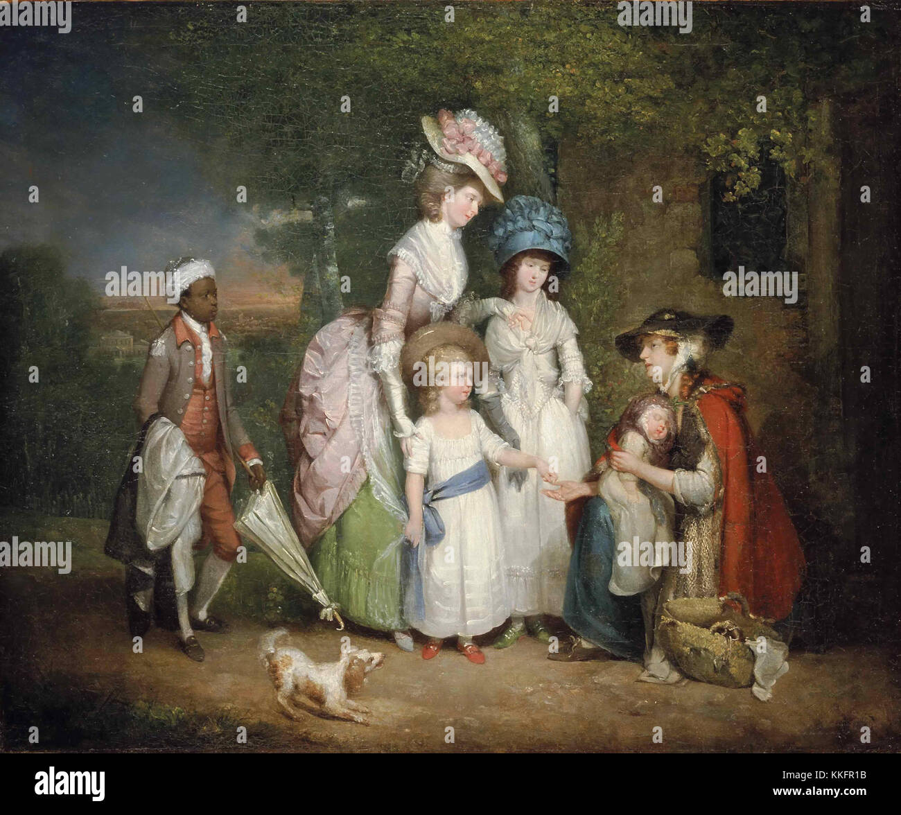 vintage painting from the 1700s Stock Photo - Alamy