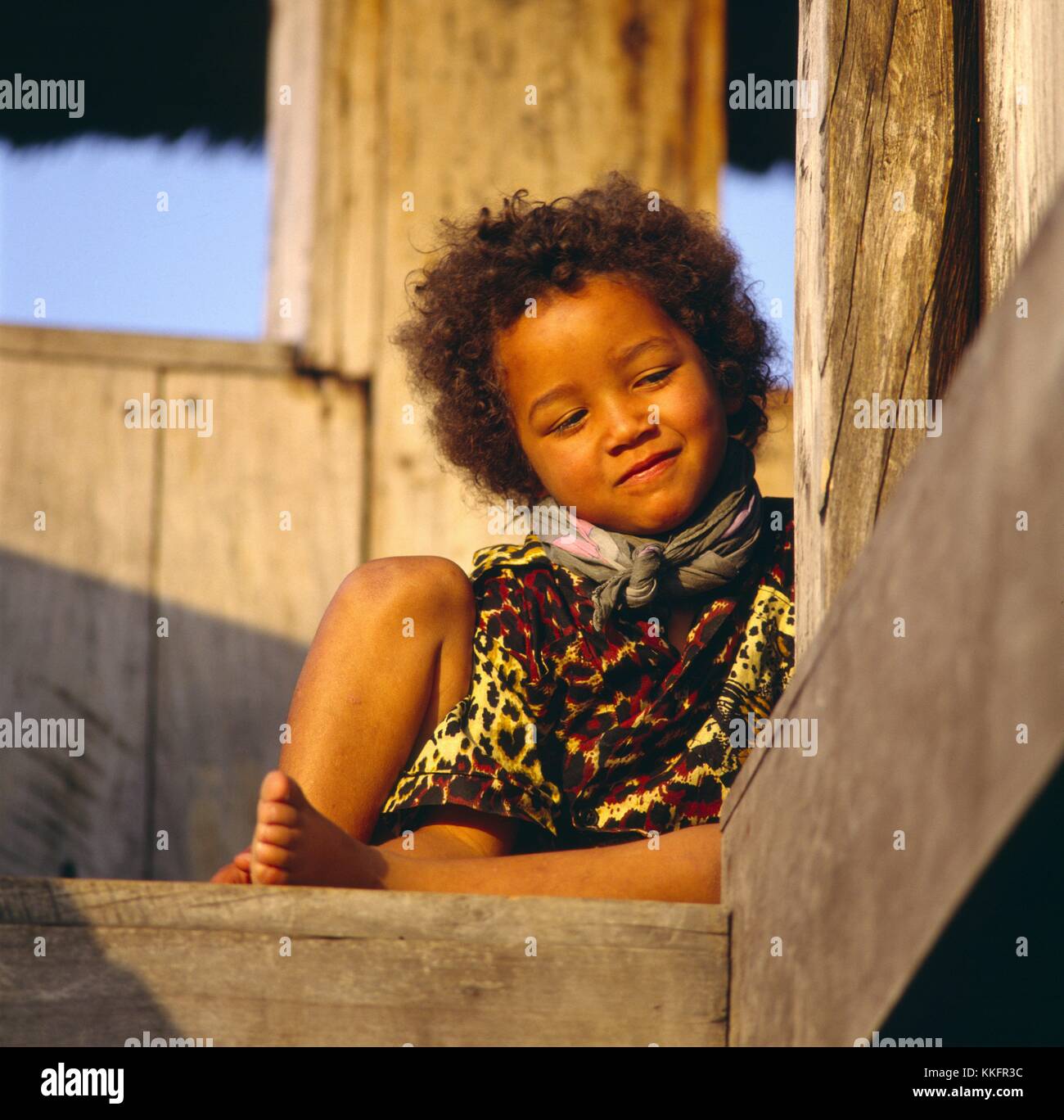 Little girl, Hwange national park, Zimbabwe | usage worldwide Stock ...
