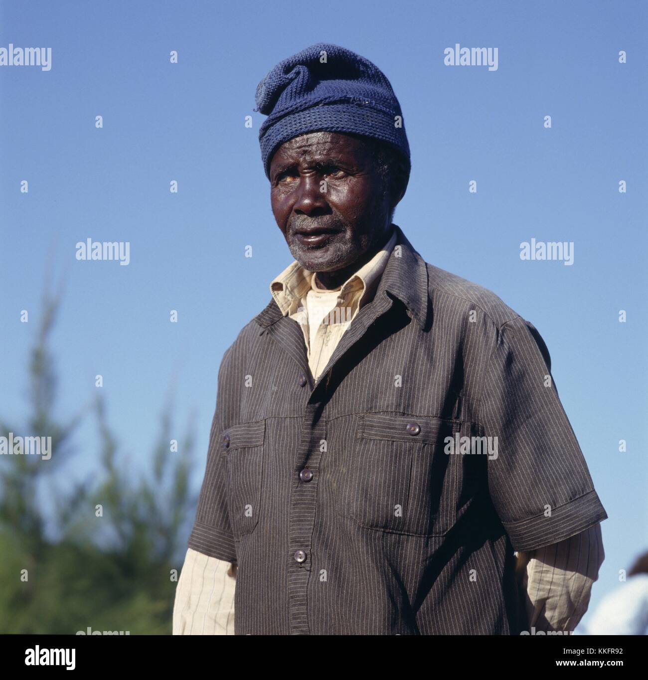 Old man, Gutu, Zimbabwe | usage worldwide Stock Photo - Alamy