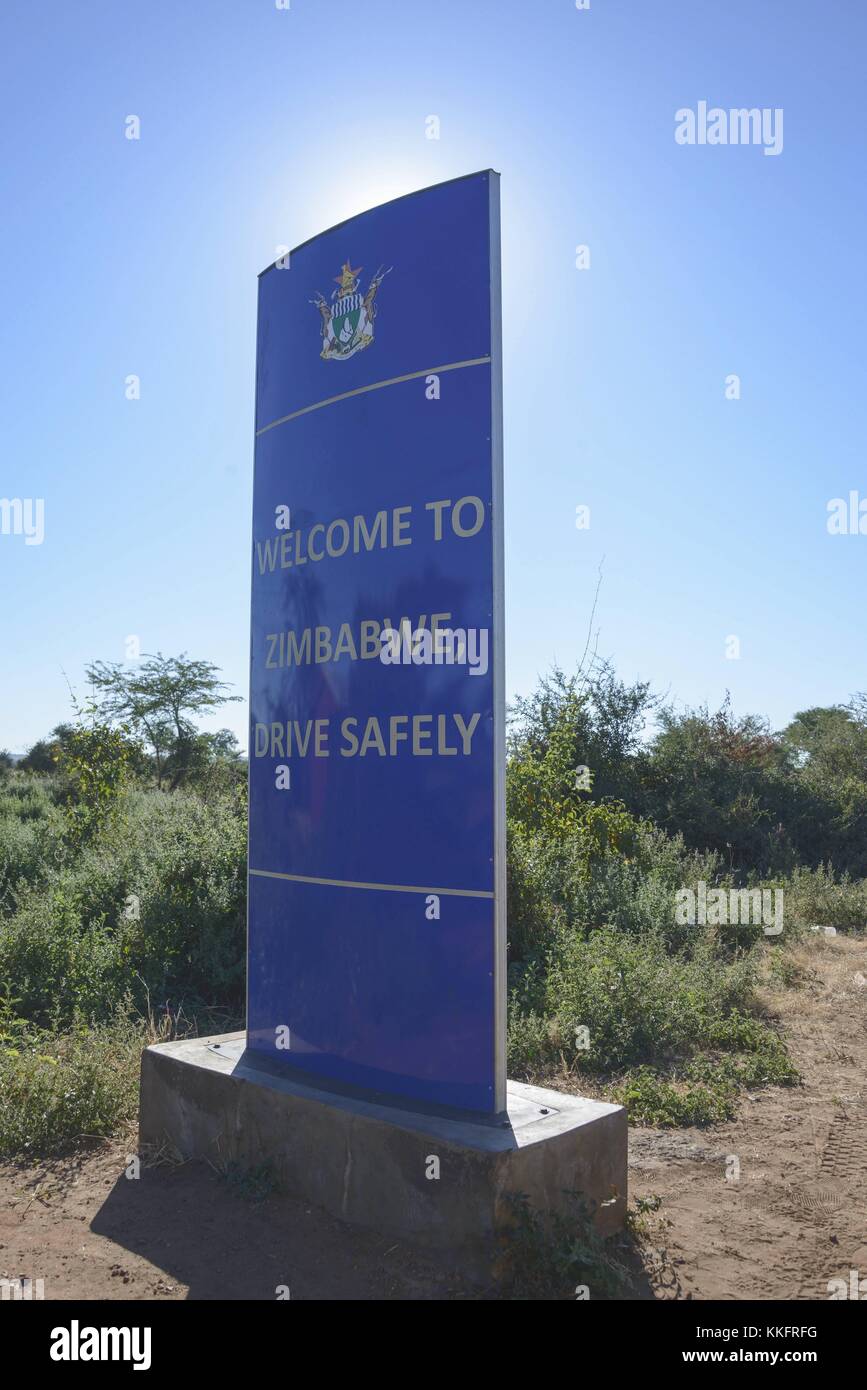 Sign welcome zimbabwe zimbabwe hi-res stock photography and images - Alamy