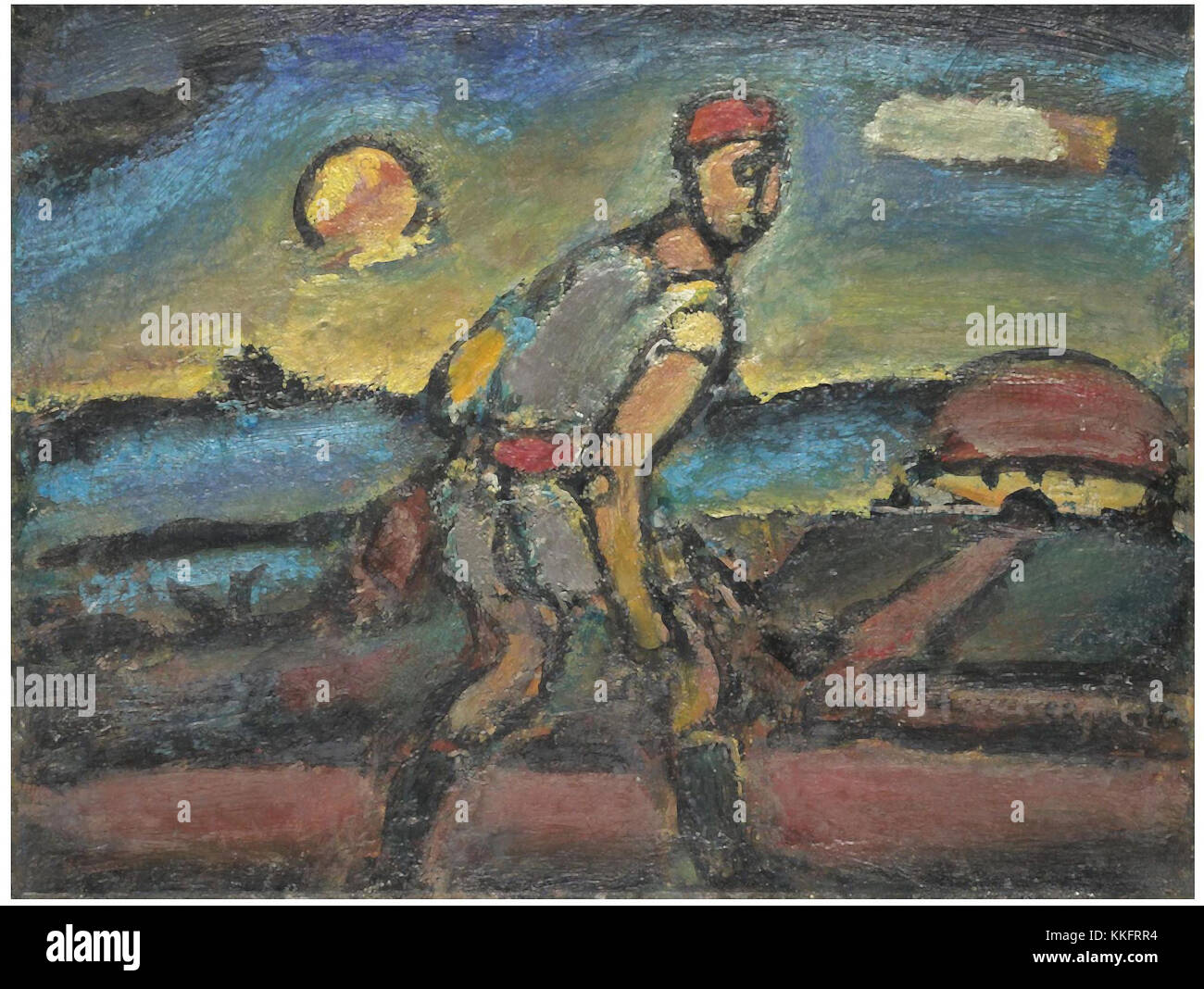 Abstract expressionist portrait Stock Photo - Alamy