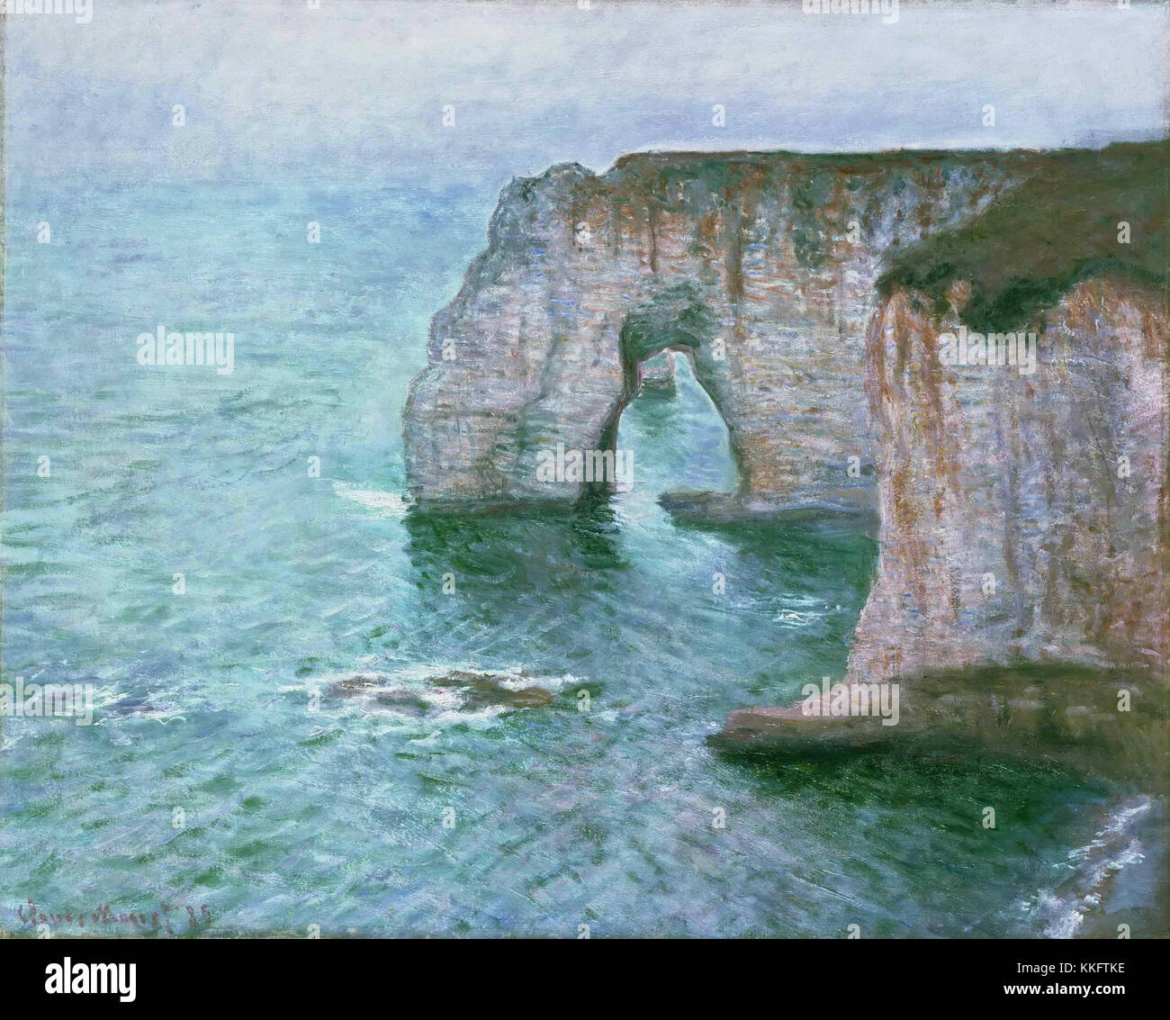 Claude Monet French white cliffs Stock Photo - Alamy