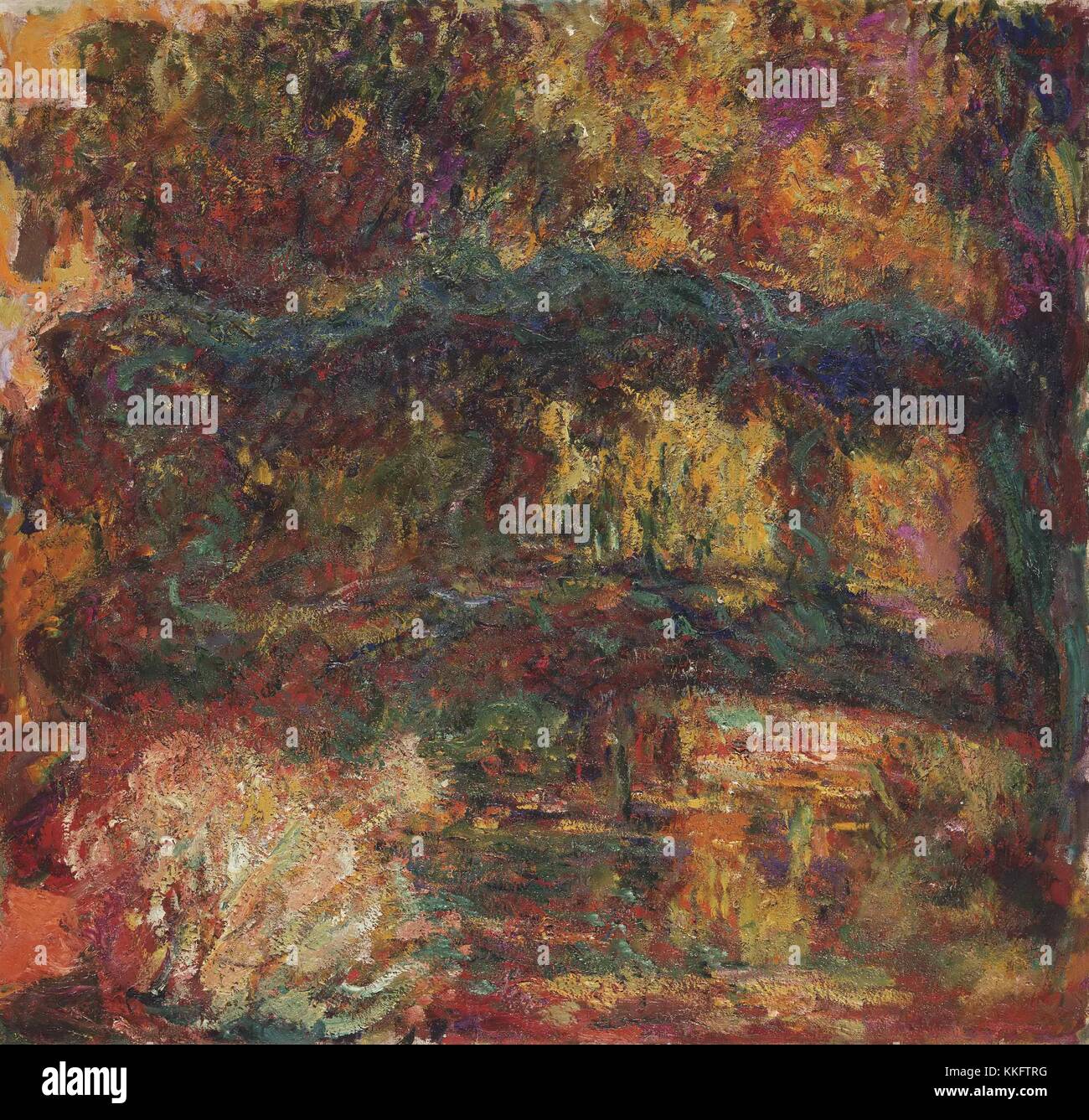 Claude Monet later work the bridge at Giverny Stock Photo - Alamy