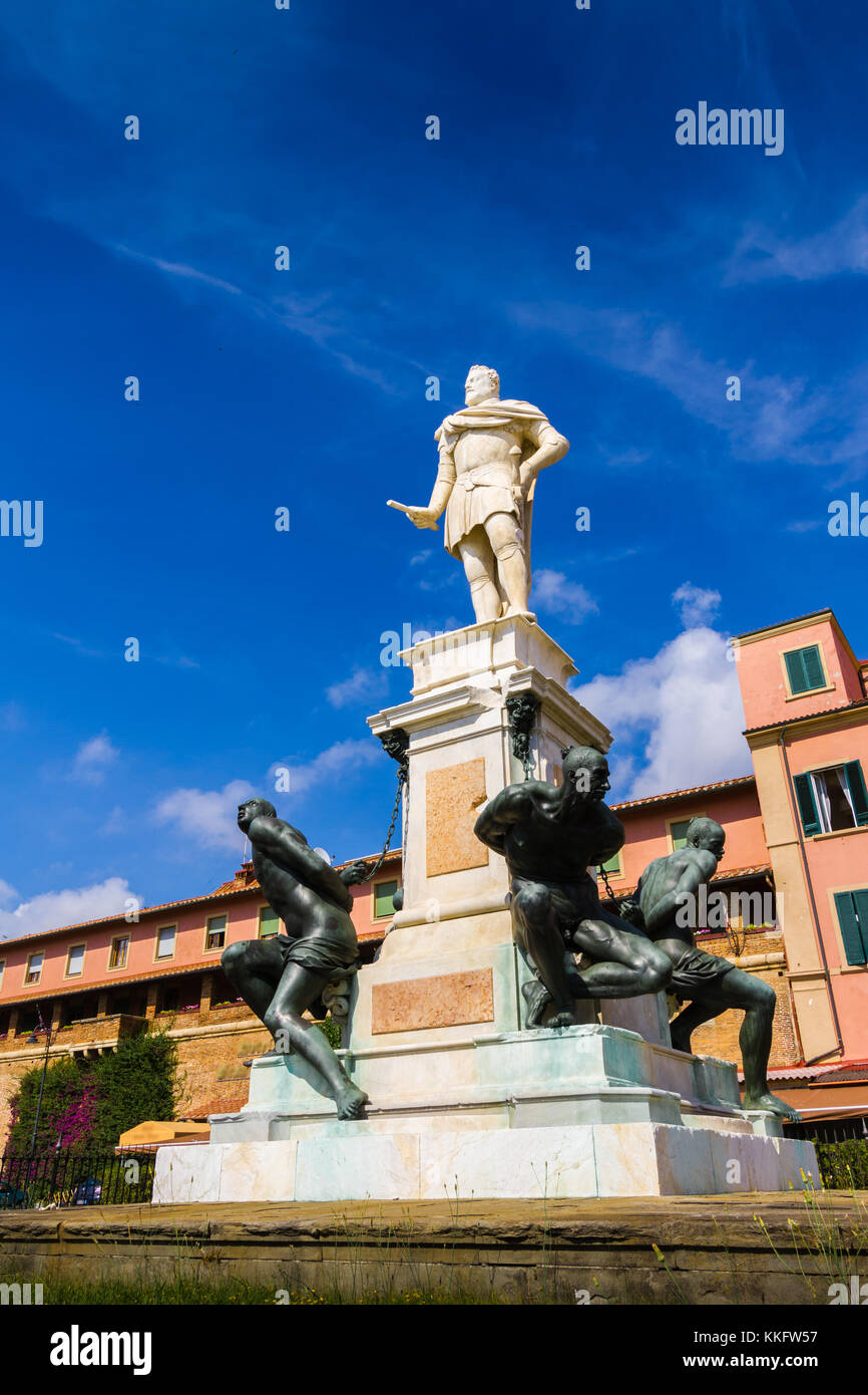 Four moors statue in livorno hi-res stock photography and images - Alamy
