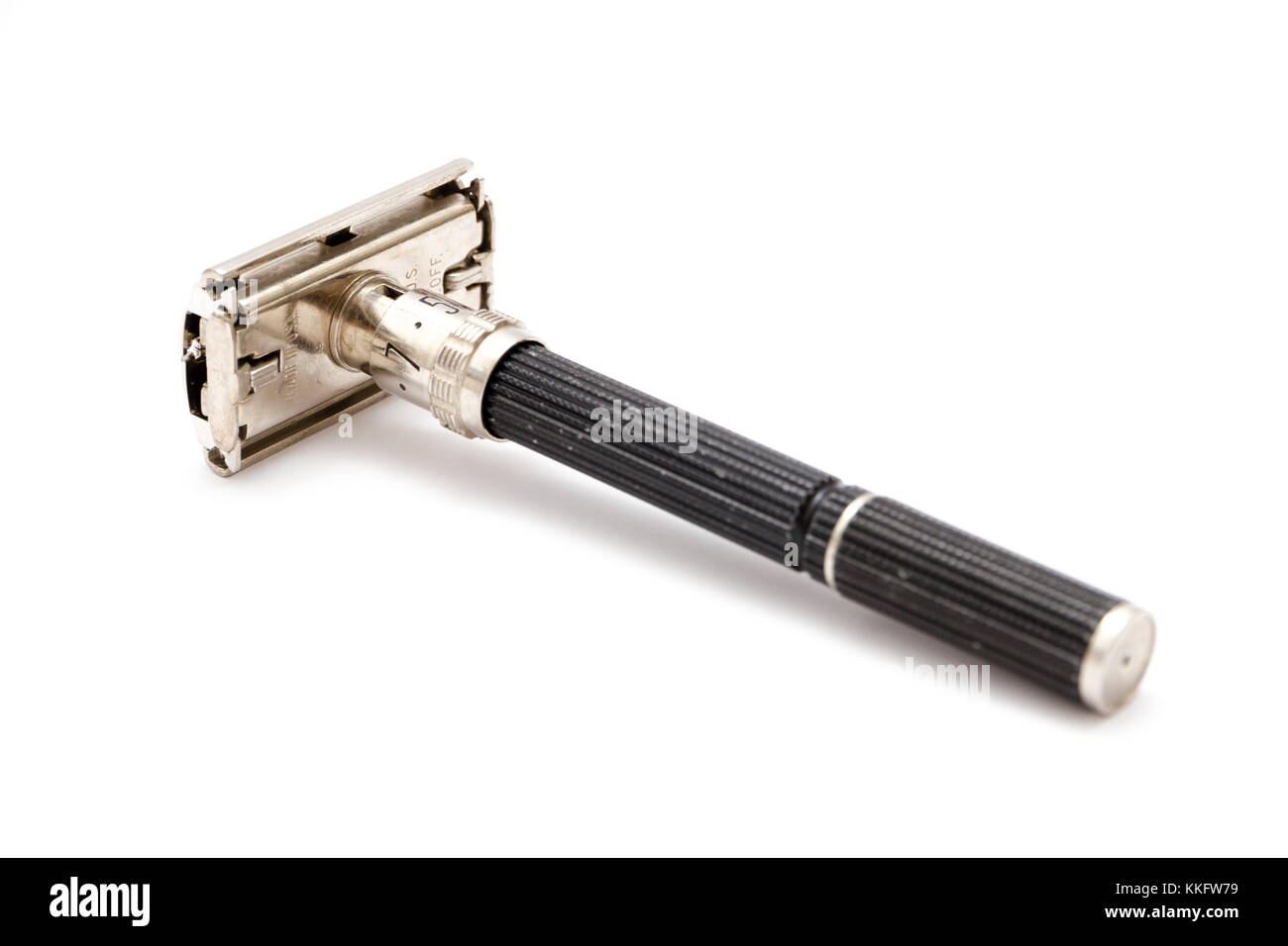 Rome, Italy - August 10, 2015: Traditional double edge safety razor on ...