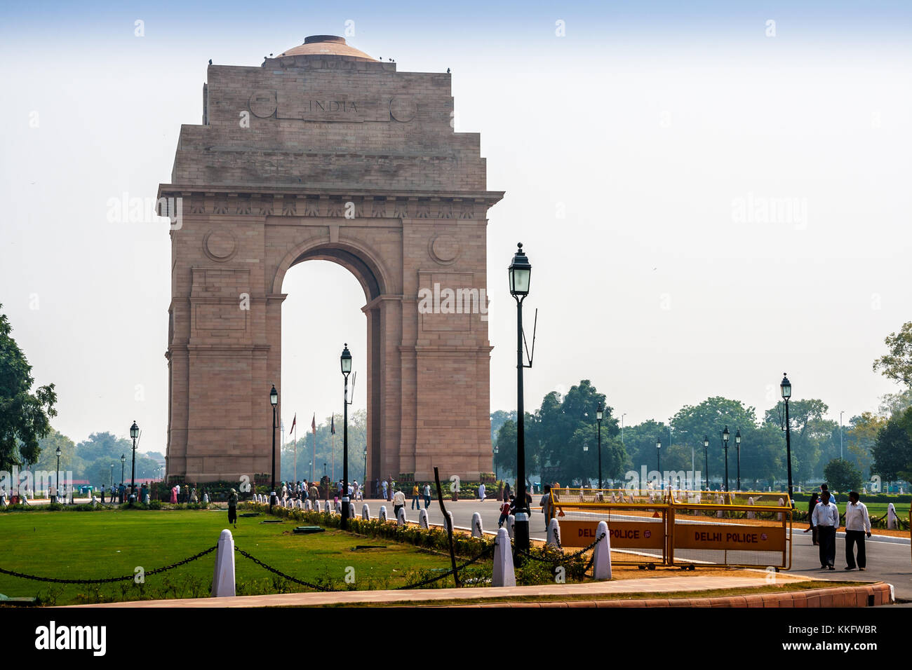New Delhi, India - October 03, 2010: The India Gate ( war memorial ...