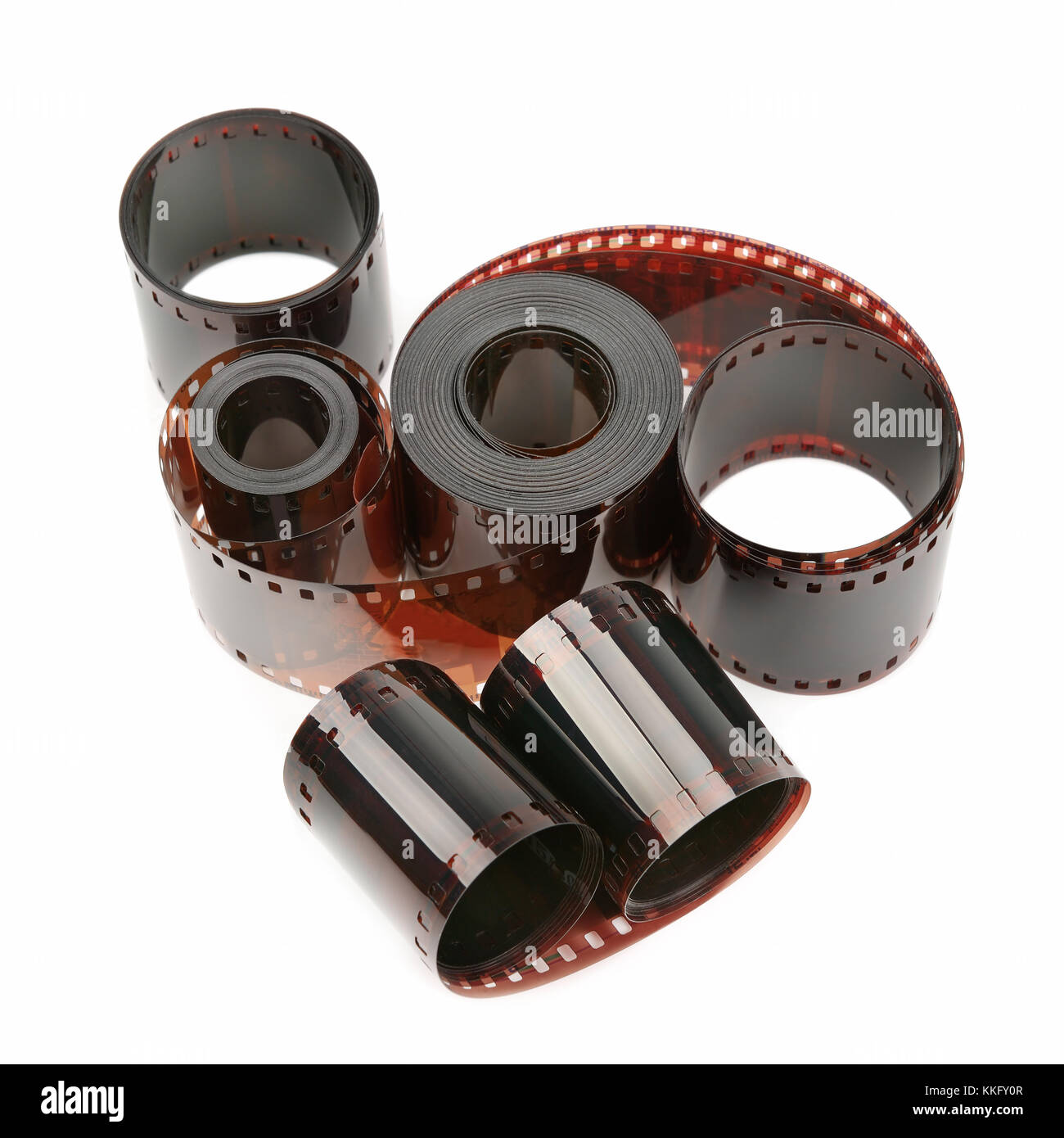 photographic film isolated on white background Stock Photo - Alamy