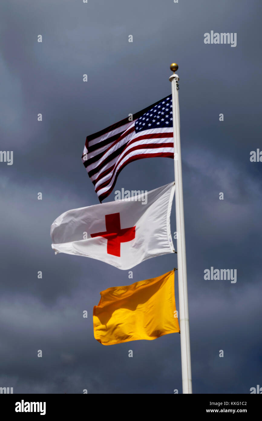 Lifeguard flag pole hi-res stock photography and images - Alamy