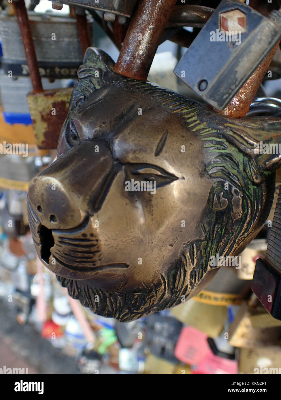 Love Padlocks in Portland, Maine Stock Photo - Alamy