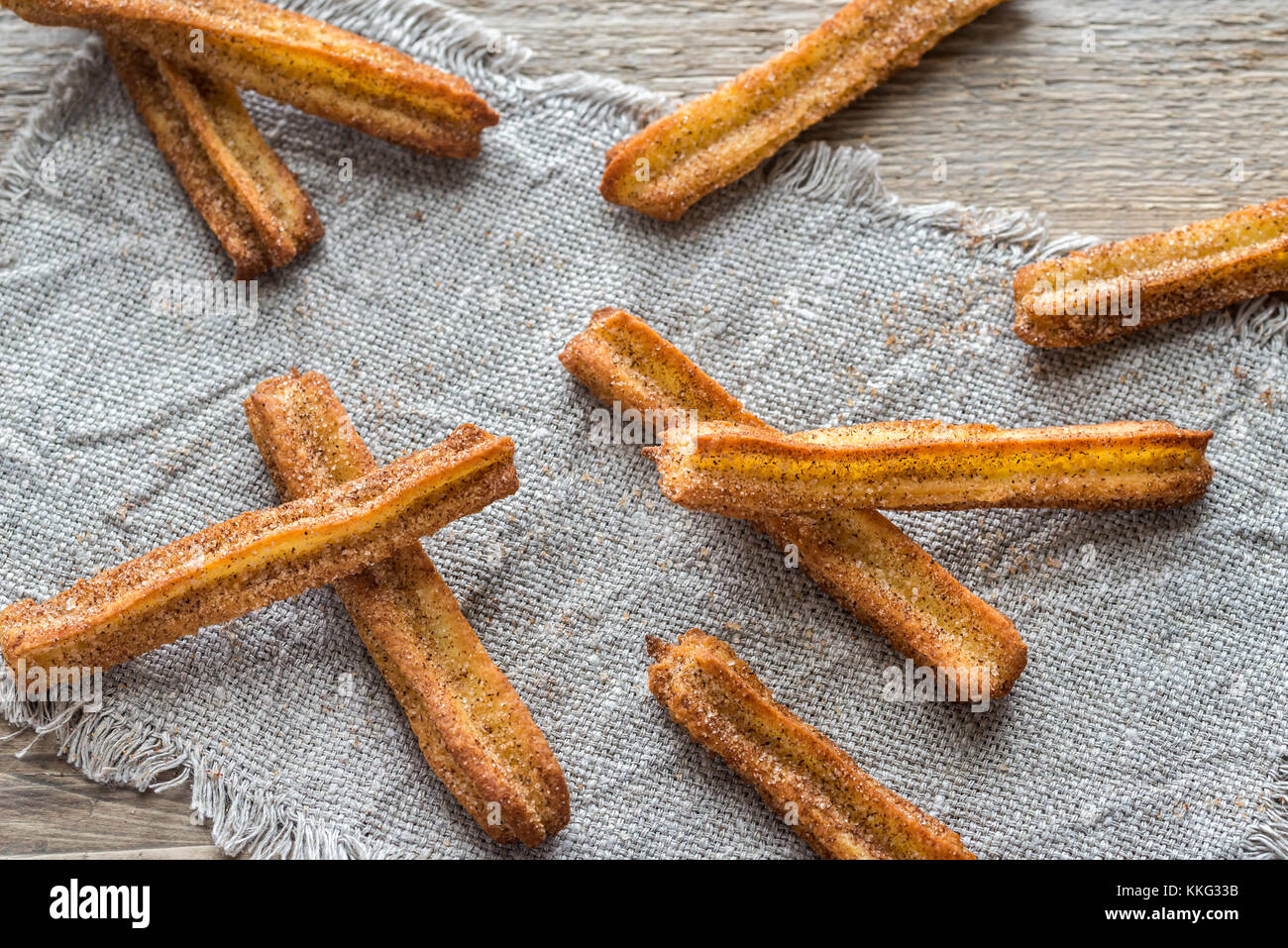 Churros - famous Spanish dessert Stock Photo - Alamy