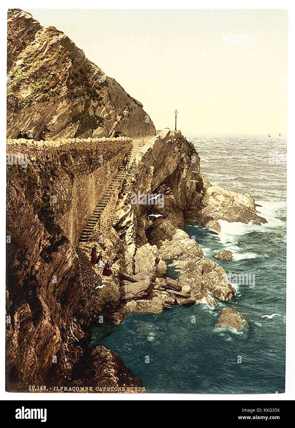 vintage historic photo of natural rock formations mountains and caves ...