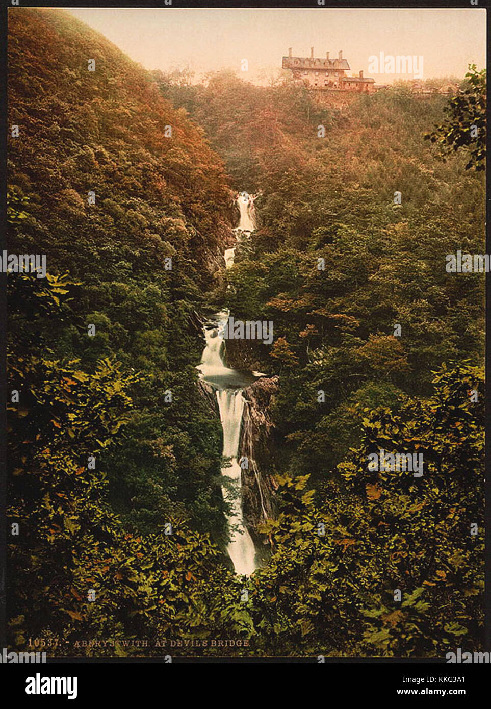 A vintage natural landscape with trees Stock Photo - Alamy