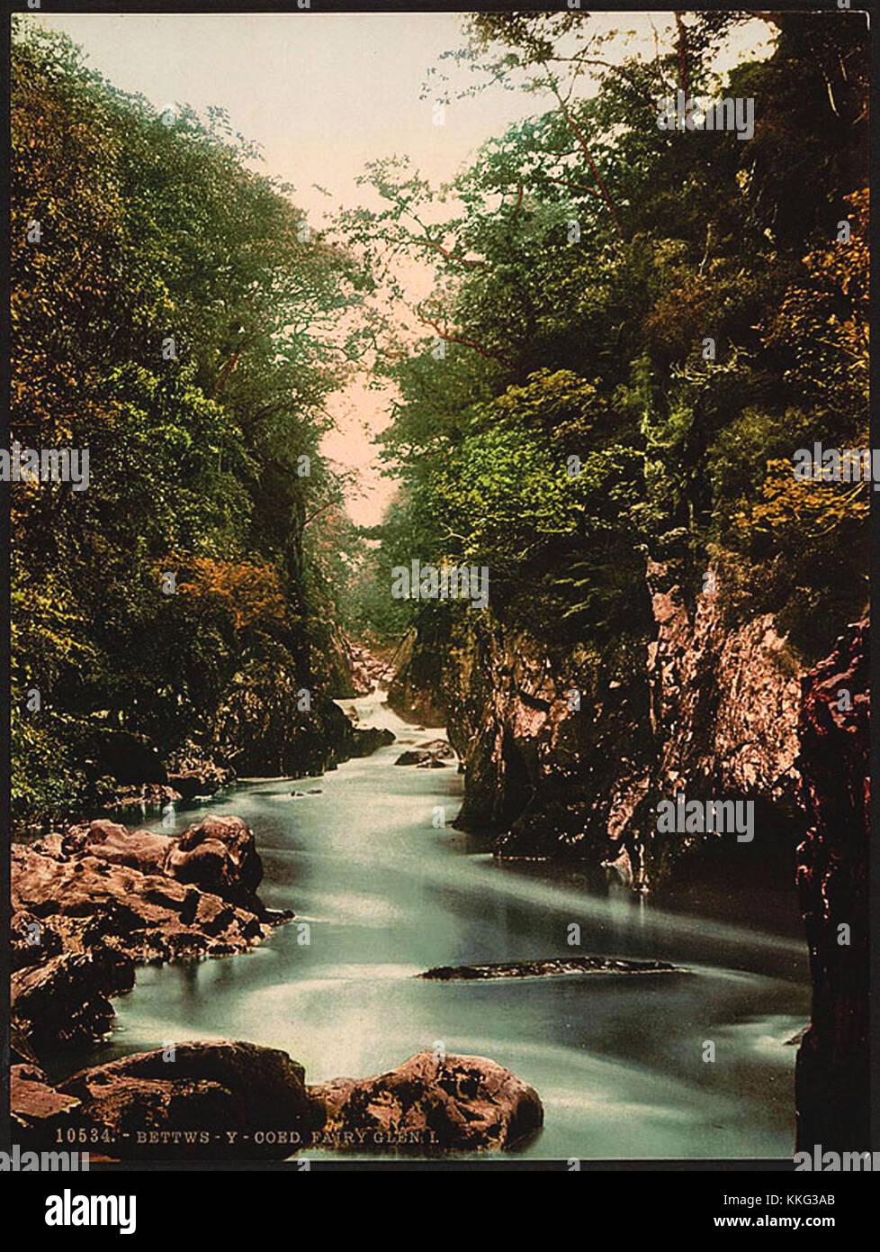 A vintage natural landscape with trees Stock Photo - Alamy