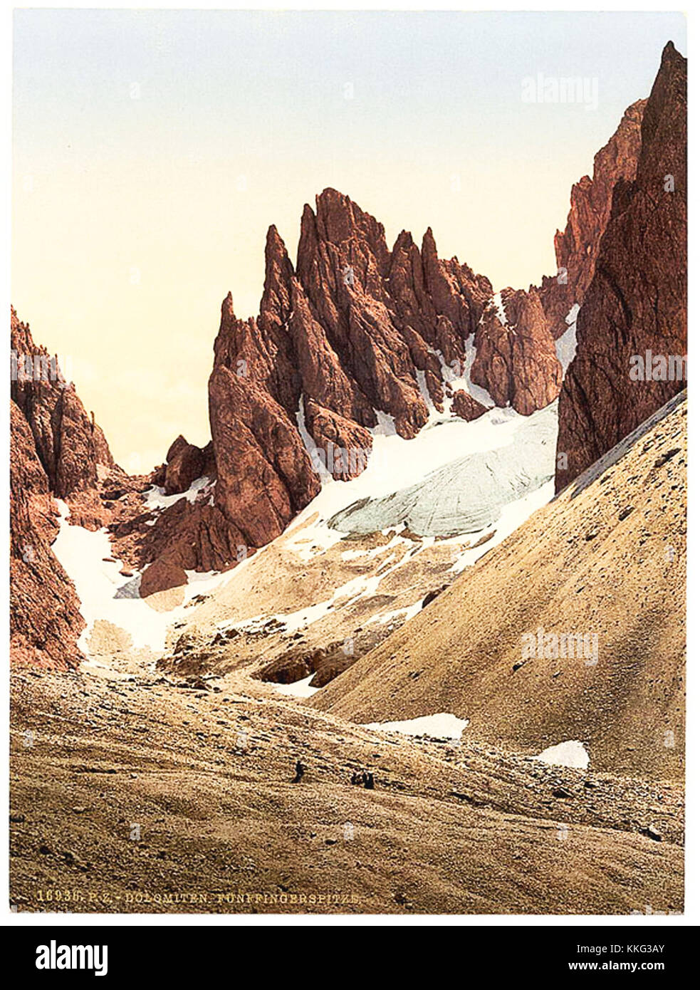 vintage historic photo of natural rock formations mountains and caves ...