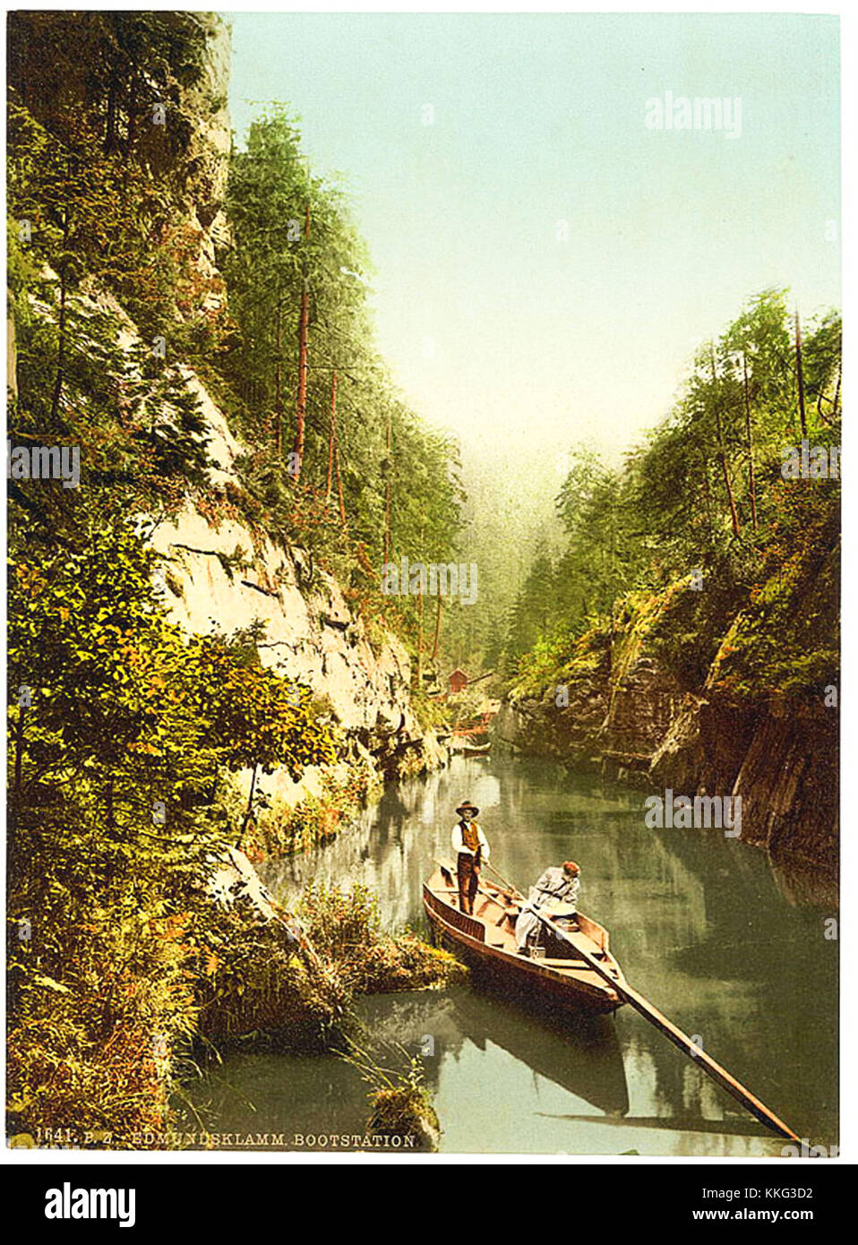 A vintage natural landscape with trees Stock Photo - Alamy