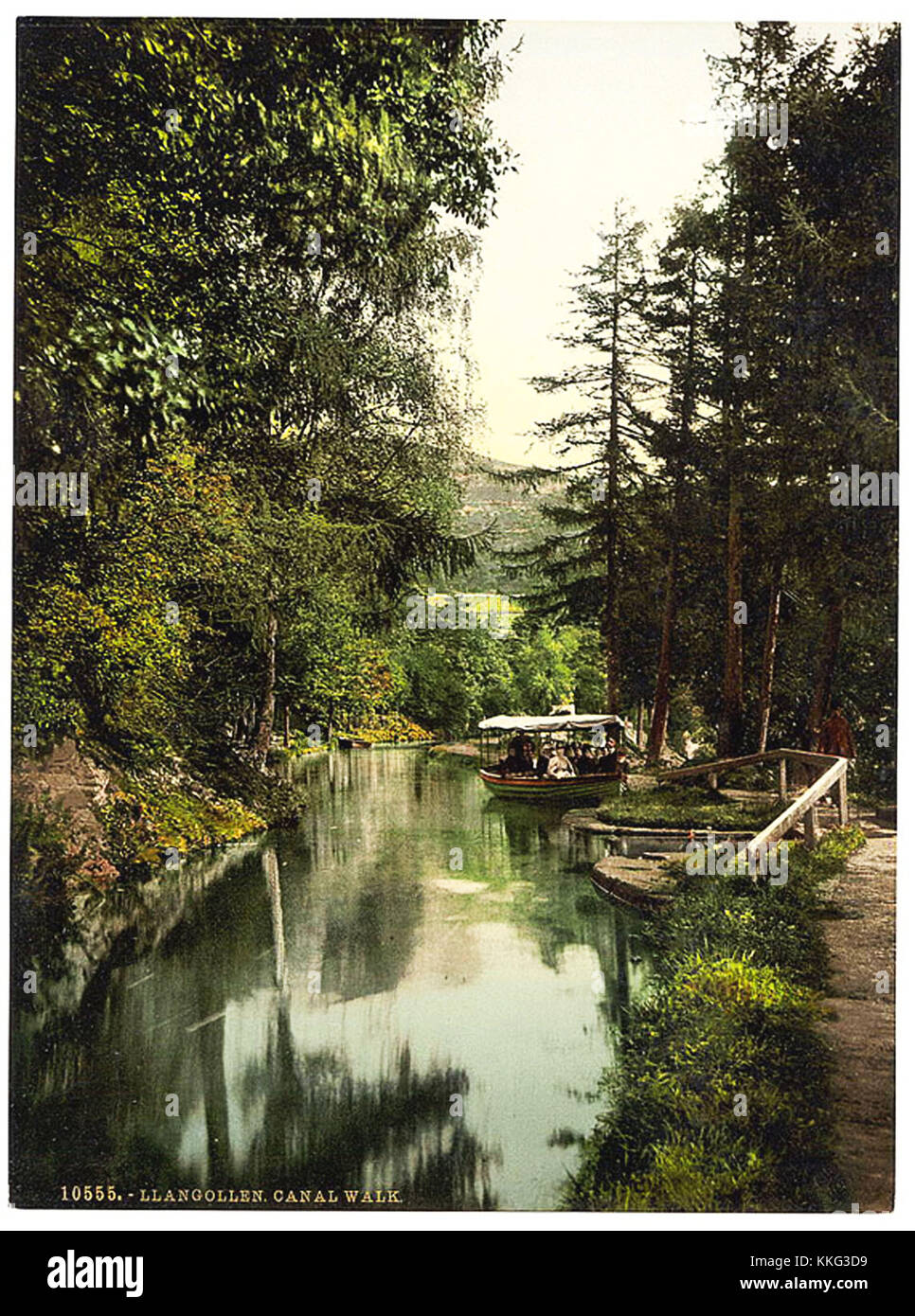 A vintage natural landscape with trees Stock Photo - Alamy