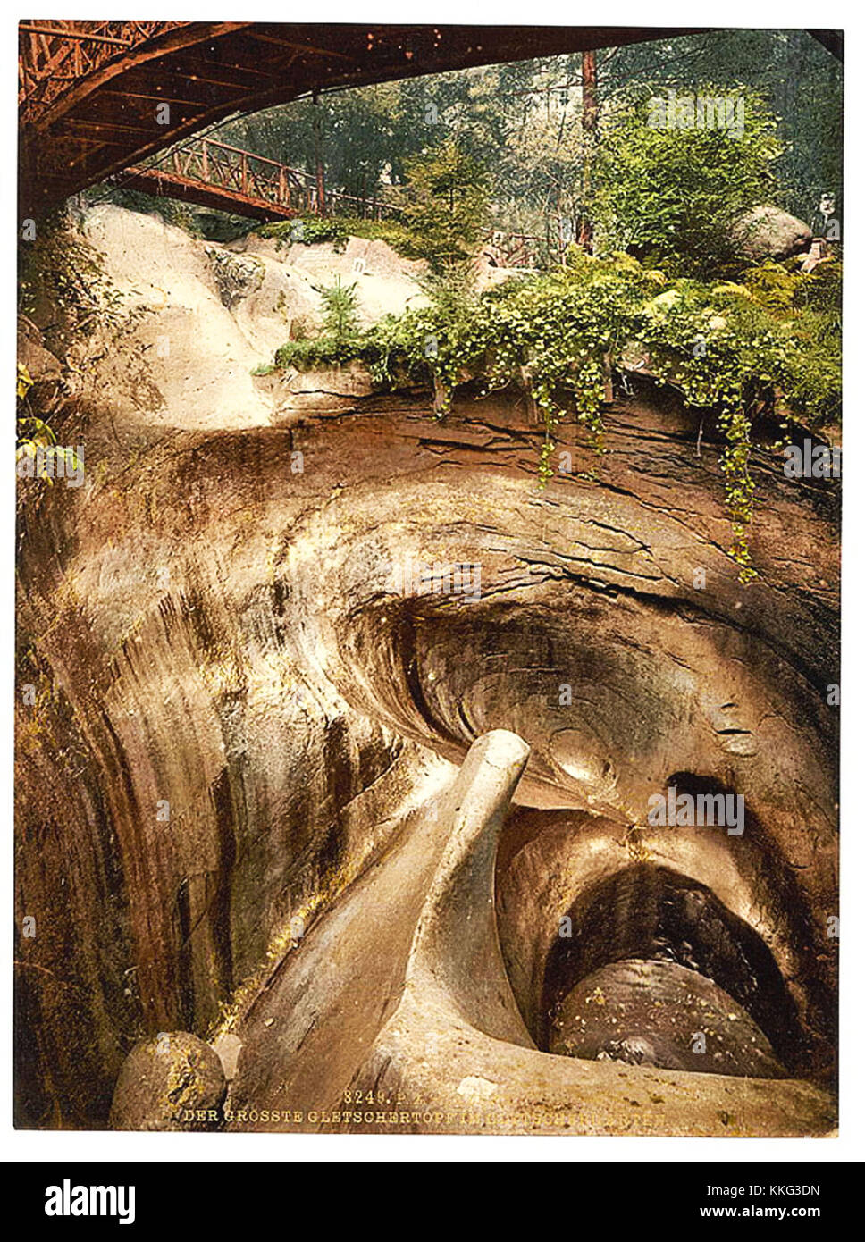 vintage historic photo of natural rock formations mountains and caves ...