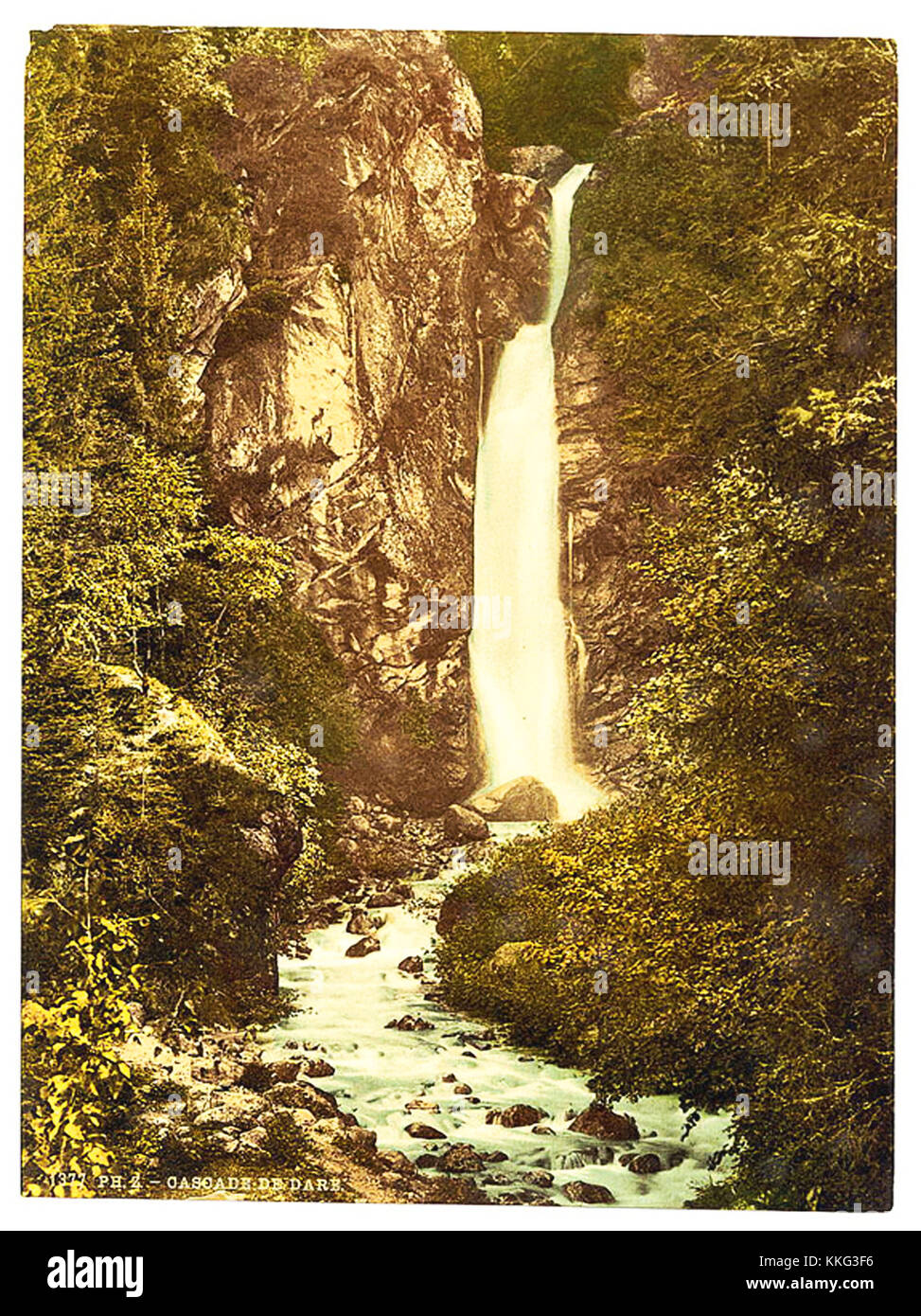 A vintage natural landscape with trees Stock Photo - Alamy