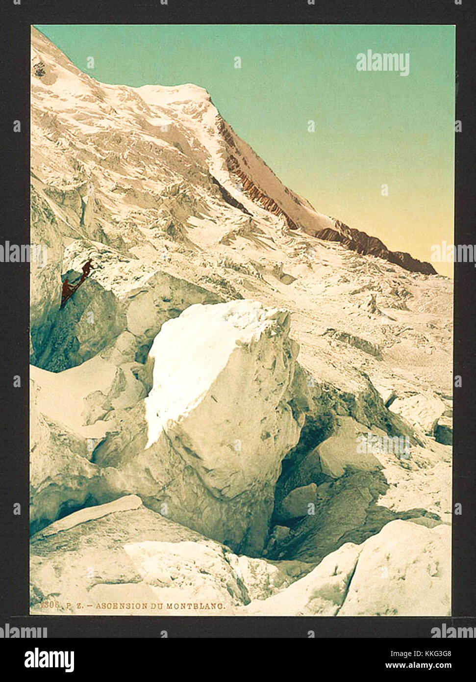 A beautiful vintage landscape with a mountain range Stock Photo - Alamy