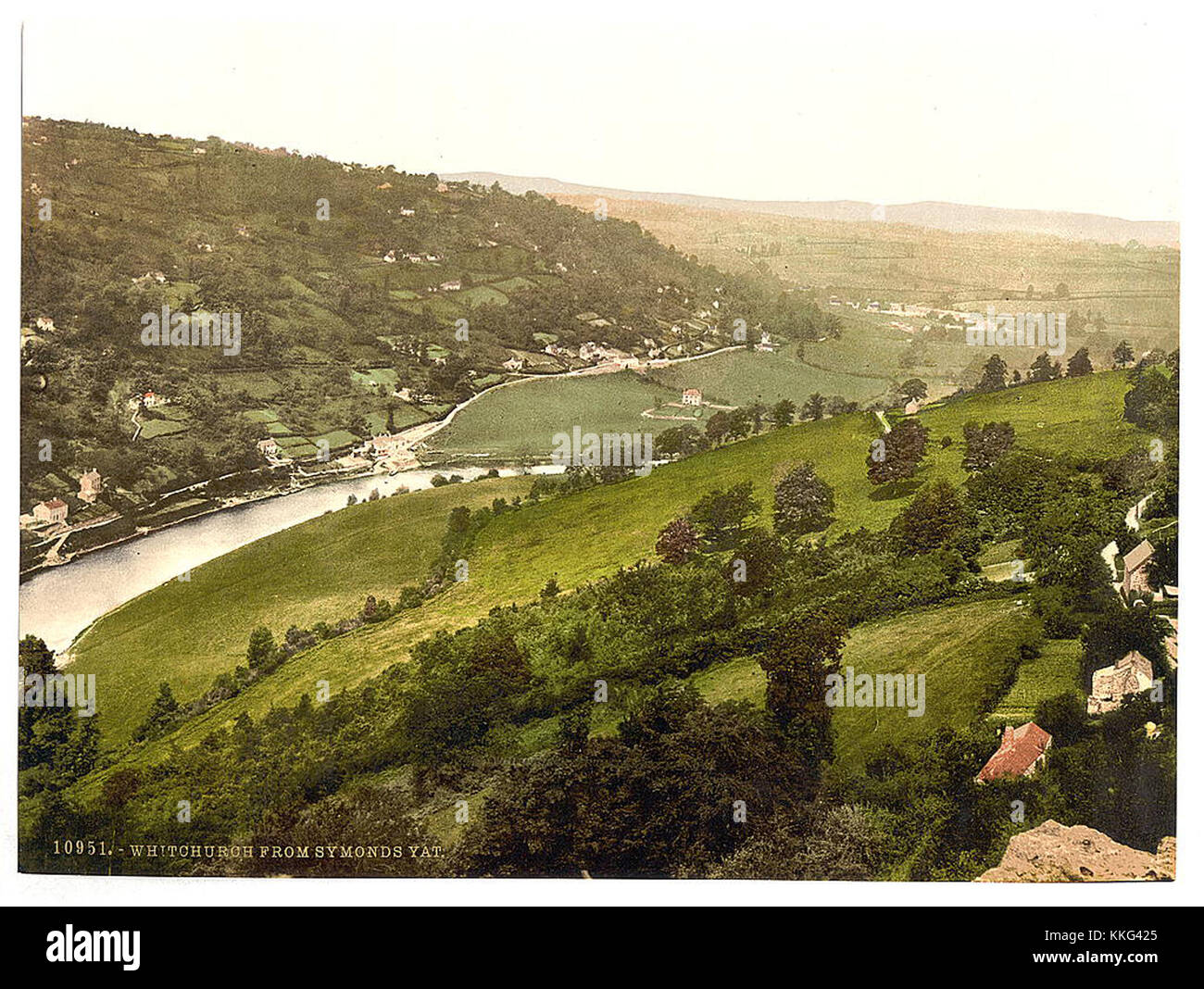 A vintage natural landscape with trees Stock Photo - Alamy