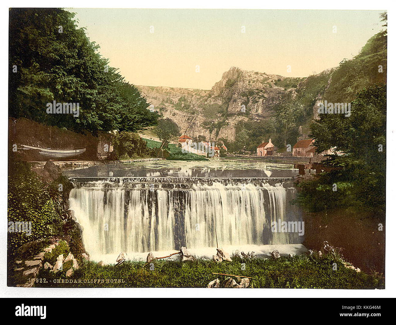 Vintage photo of a waterfall Stock Photo - Alamy