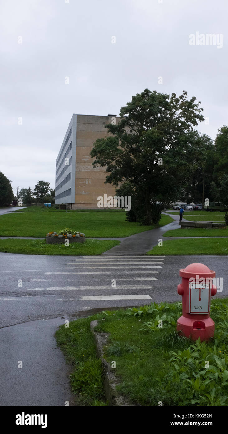Buildings and public spaces, including residential, in the former ...