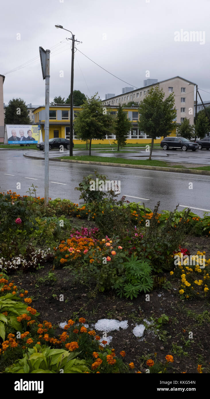 Buildings and public spaces, including residential, in the former ...
