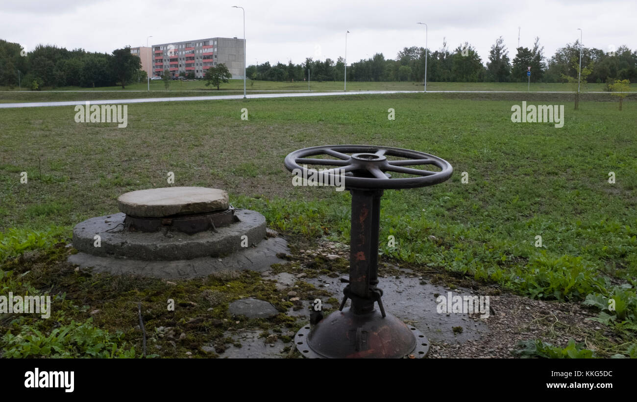 Buildings and public spaces, including residential, in the former ...