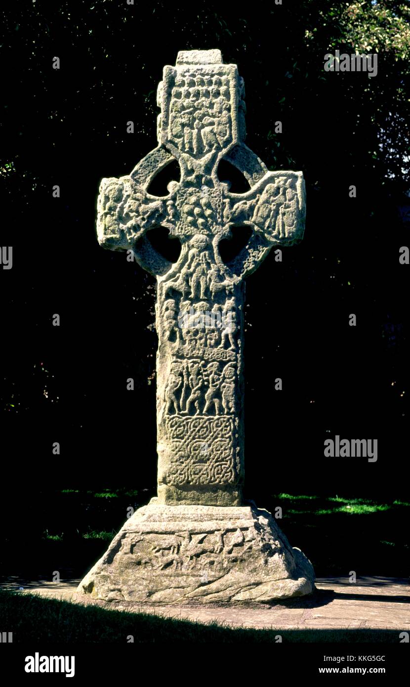 East face of Celtic Christian High Cross of Saint Patrick and Saint ...