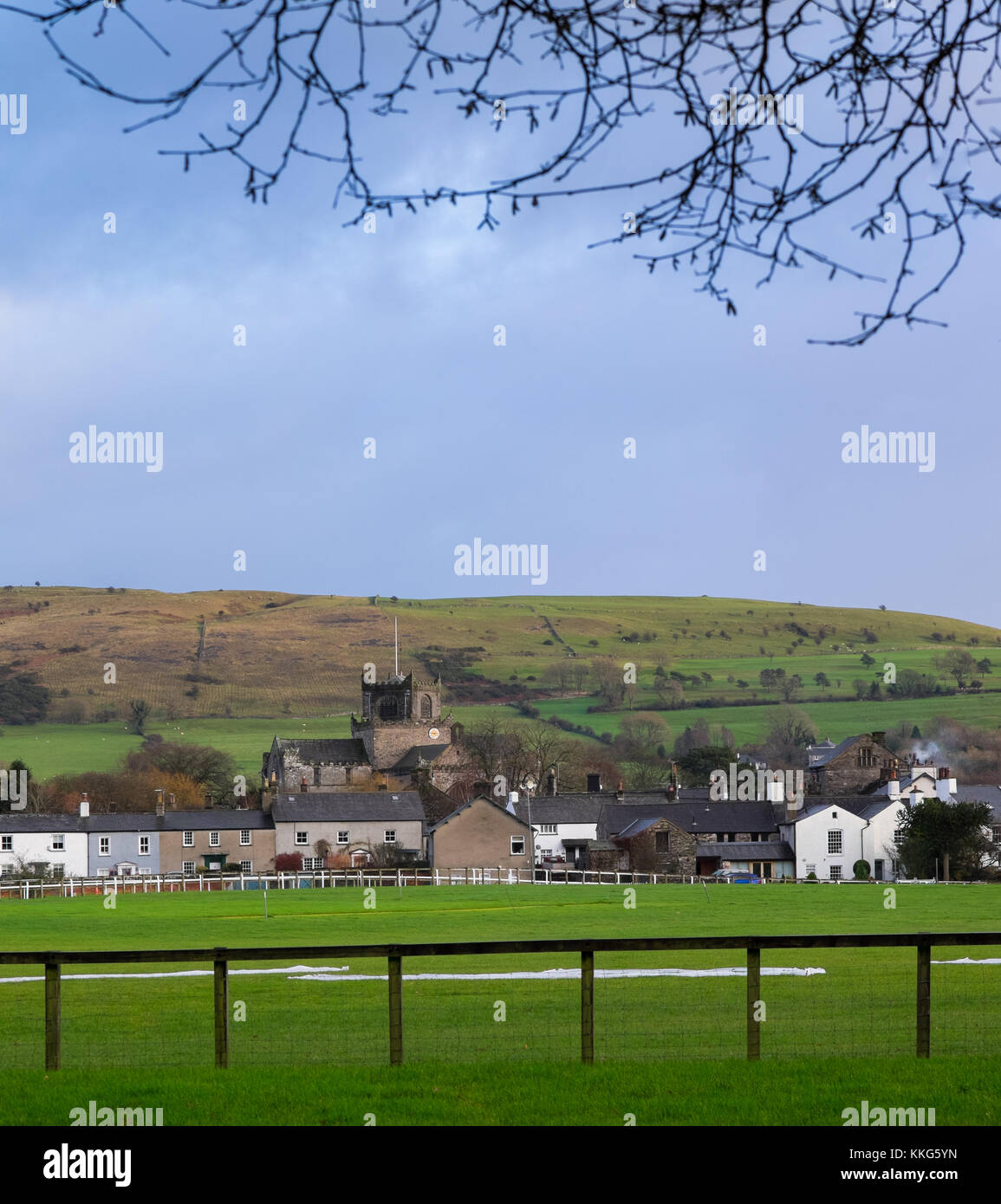 The village of Cartmel Cumbria England. 21.10.07 Stock Photo - Alamy