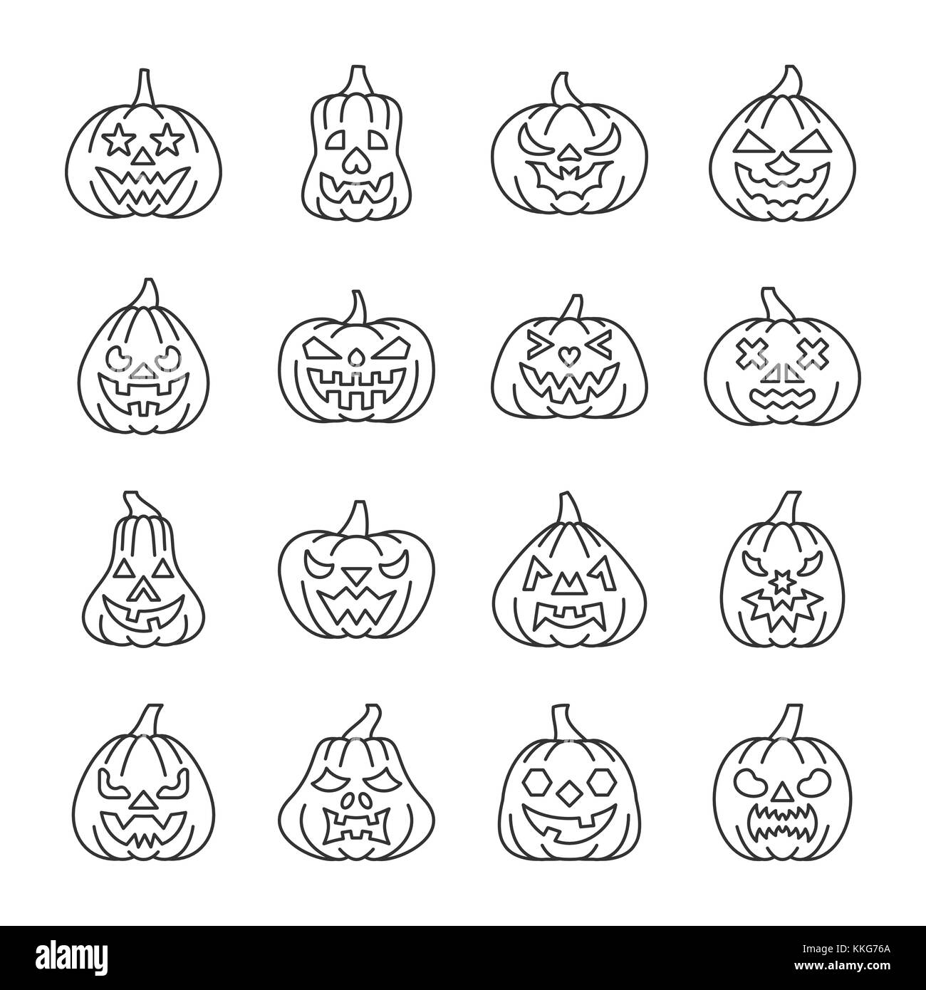 Party smiling icon outline Cut Out Stock Images & Pictures - Alamy