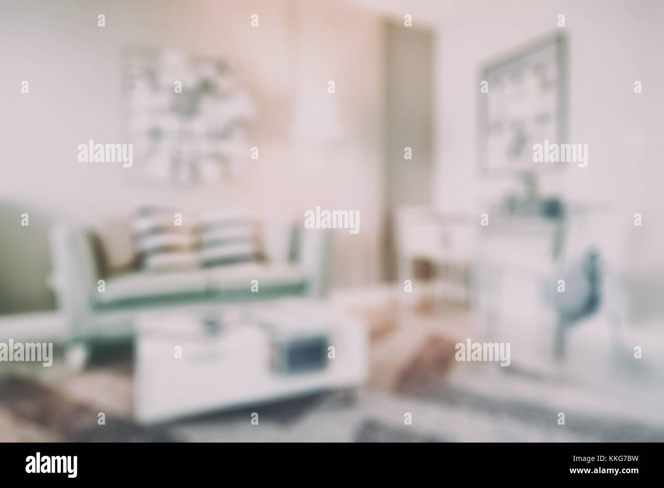 Defocus background living room in modern interior style Stock Photo - Alamy