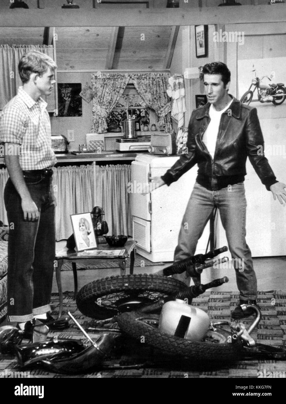 The 'Happy Days' TV show from 1976 introduced the iconic character ...