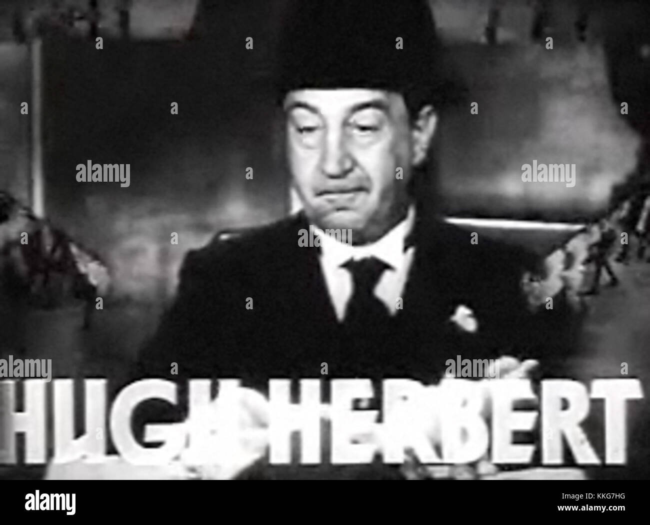 A promotional image featuring actor Hugh Herbert in the trailer for the ...