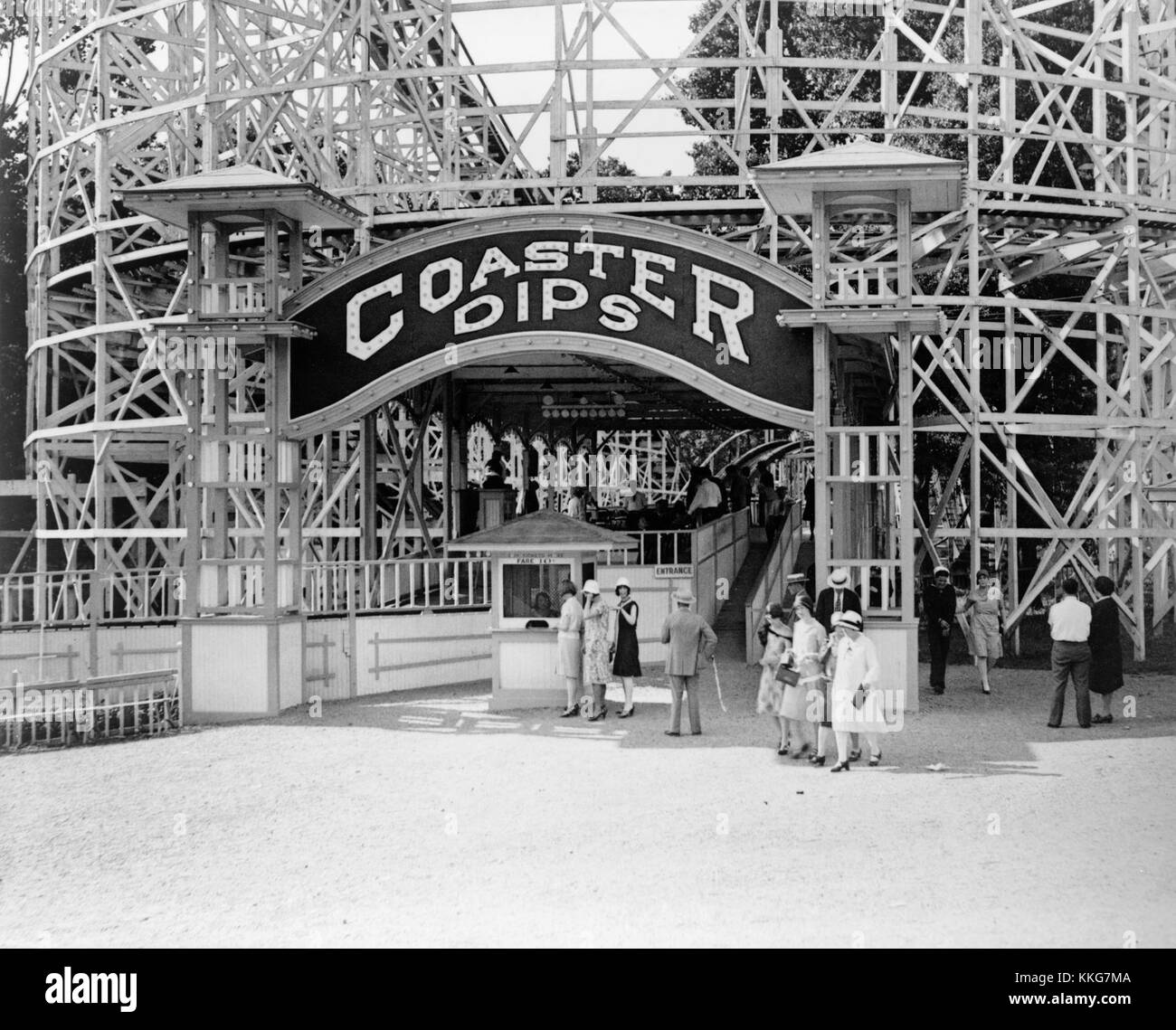 Coaster Dips was a popular roller coaster located at Glen Echo Park in ...