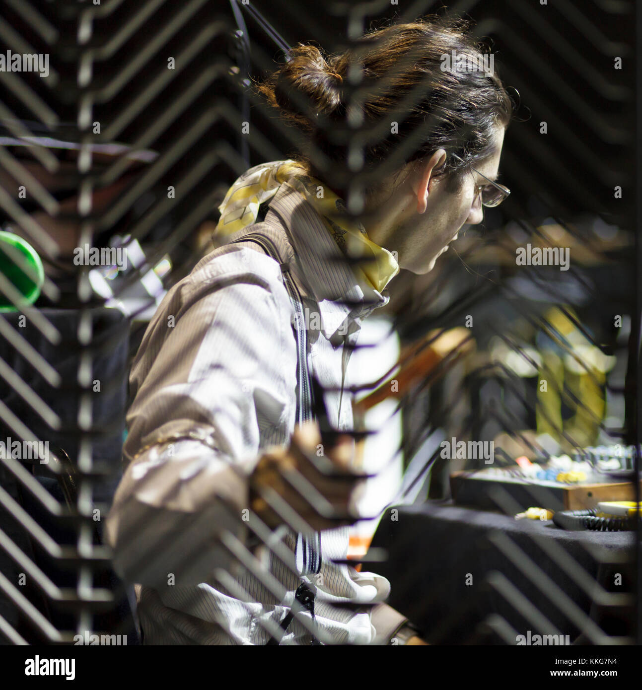 Barrie James Sutcliffe, a musician with GGR Betong, a Noise Orchestra ...