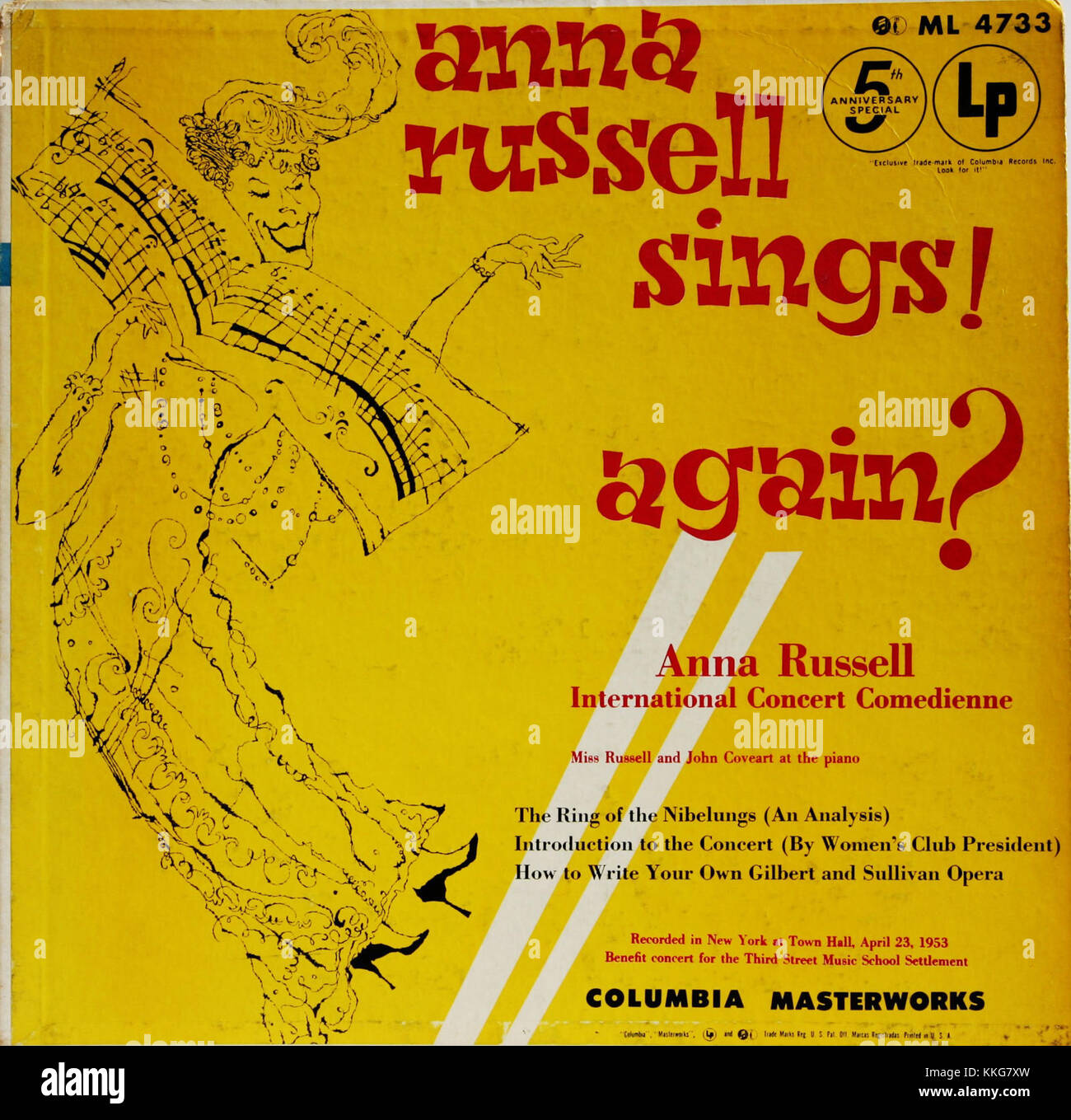 The cover of the album 'Anna Russell Sings Again' features the renowned ...