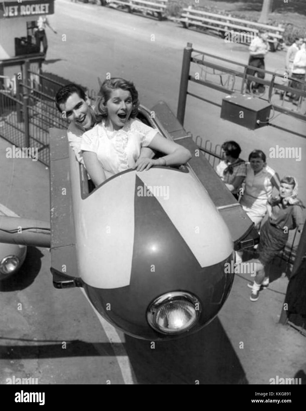 Jet Rocket ride Riverview Park Chicago 1957 Stock Photo - Alamy