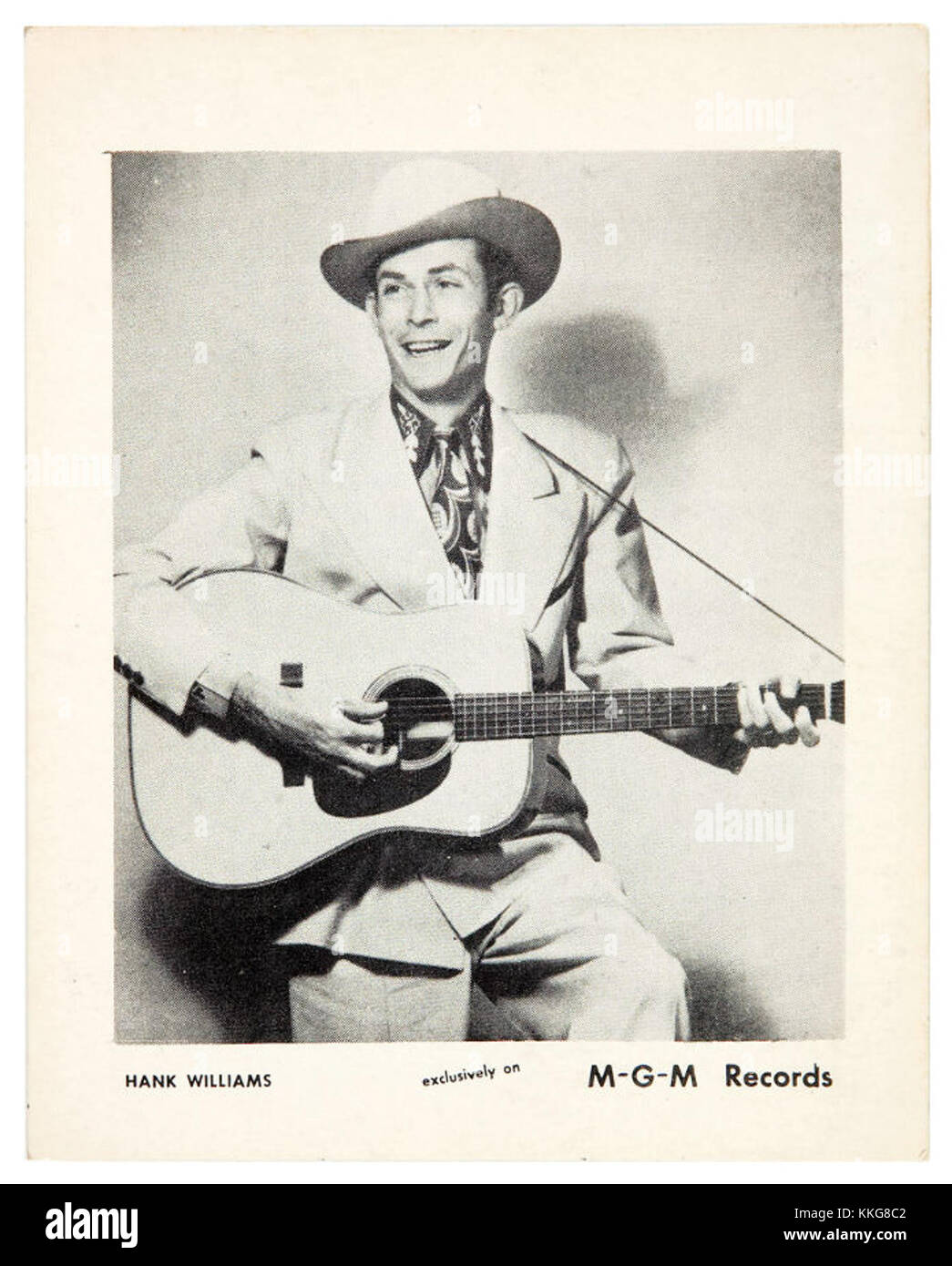 This promotional photo features Hank Williams, the legendary American ...