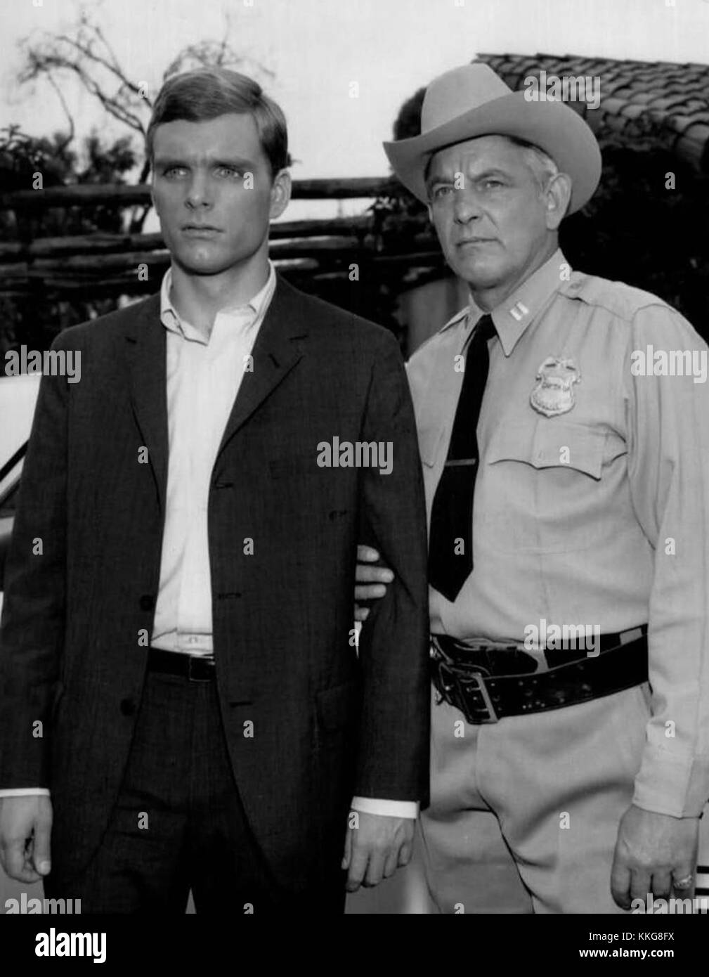 Keir Dullea and Denver Pyle, both actors, are featured here in a ...