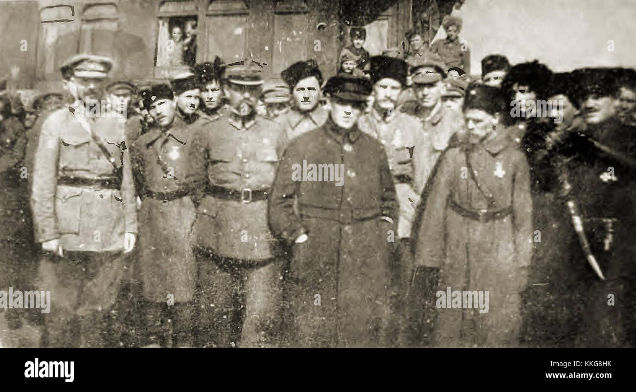 A historical image of Petlura in Wadowice, Poland, from 1921 ...