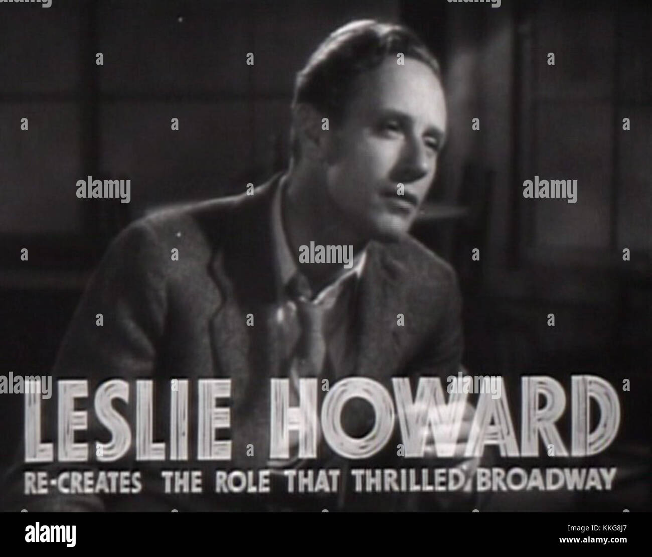 Leslie Howard starred in the 1936 film *The Petrified Forest*, playing ...