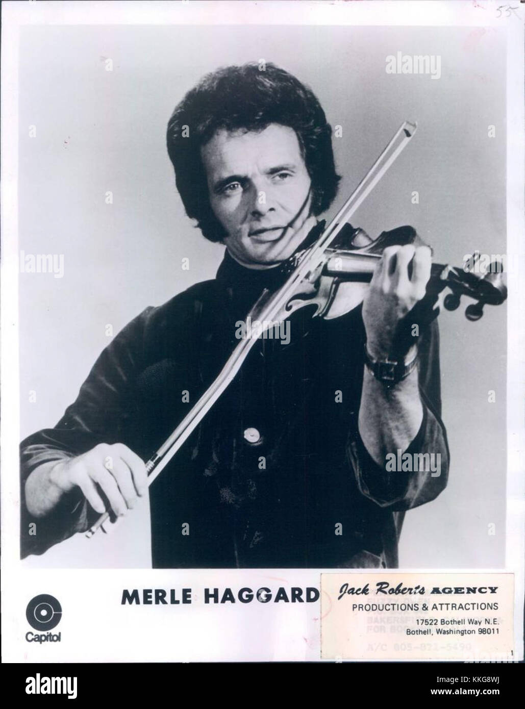 Merle Haggard, the renowned country music singer, is pictured here in ...