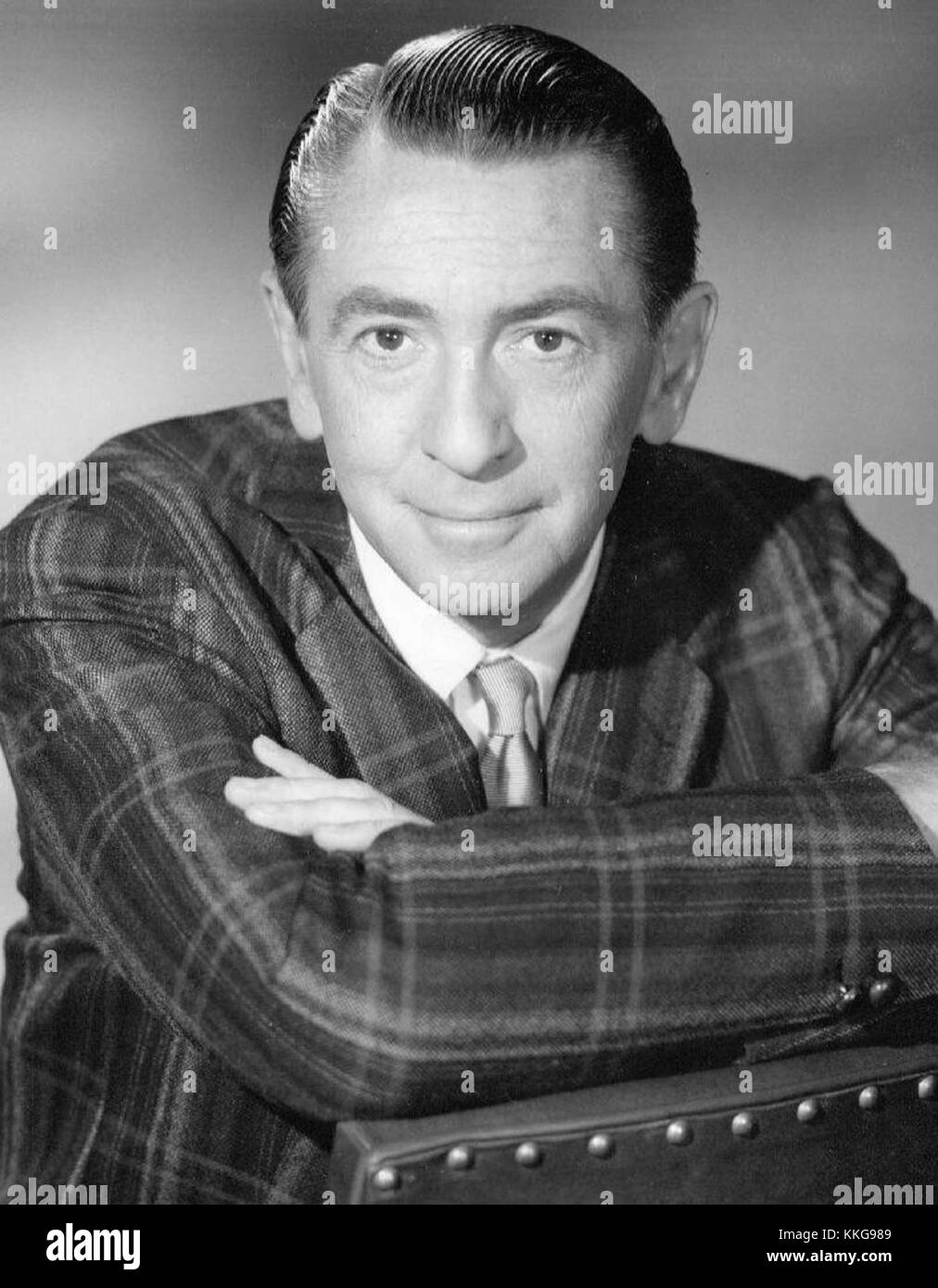 Macdonald Carey, an American actor, known for his role in soap operas ...