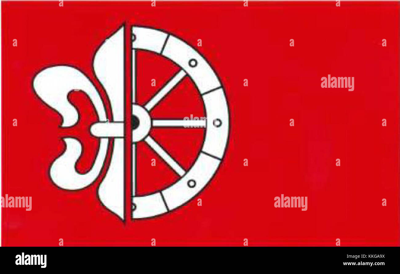 The flag of the POL (Poland) gmina Wola Myslowska is a symbol of the ...