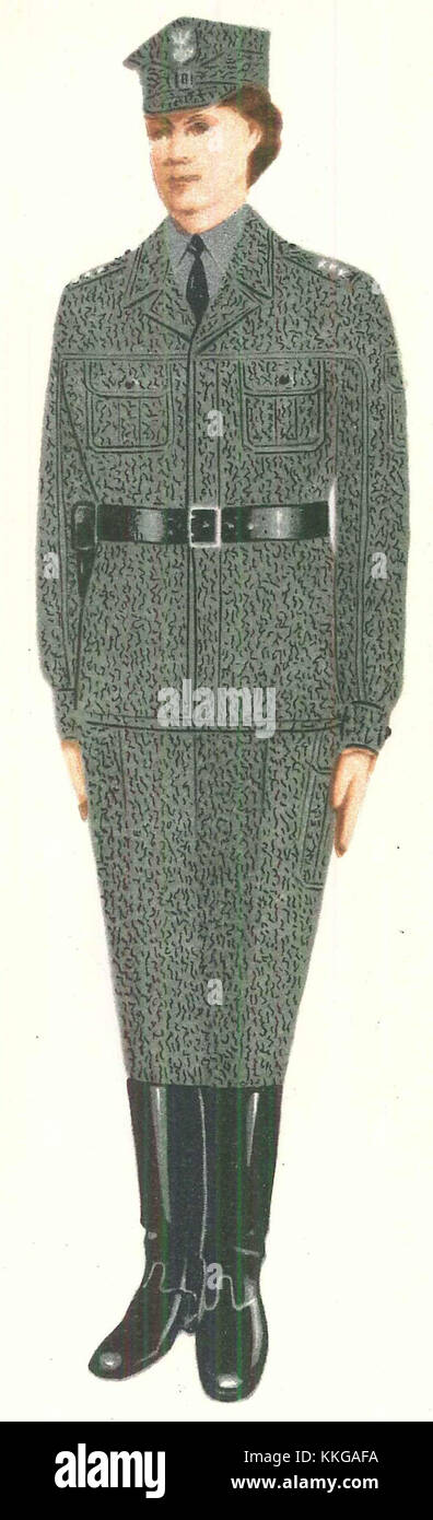 Polowy oficer kobiety lotnicz lwp Stock Photo - Alamy