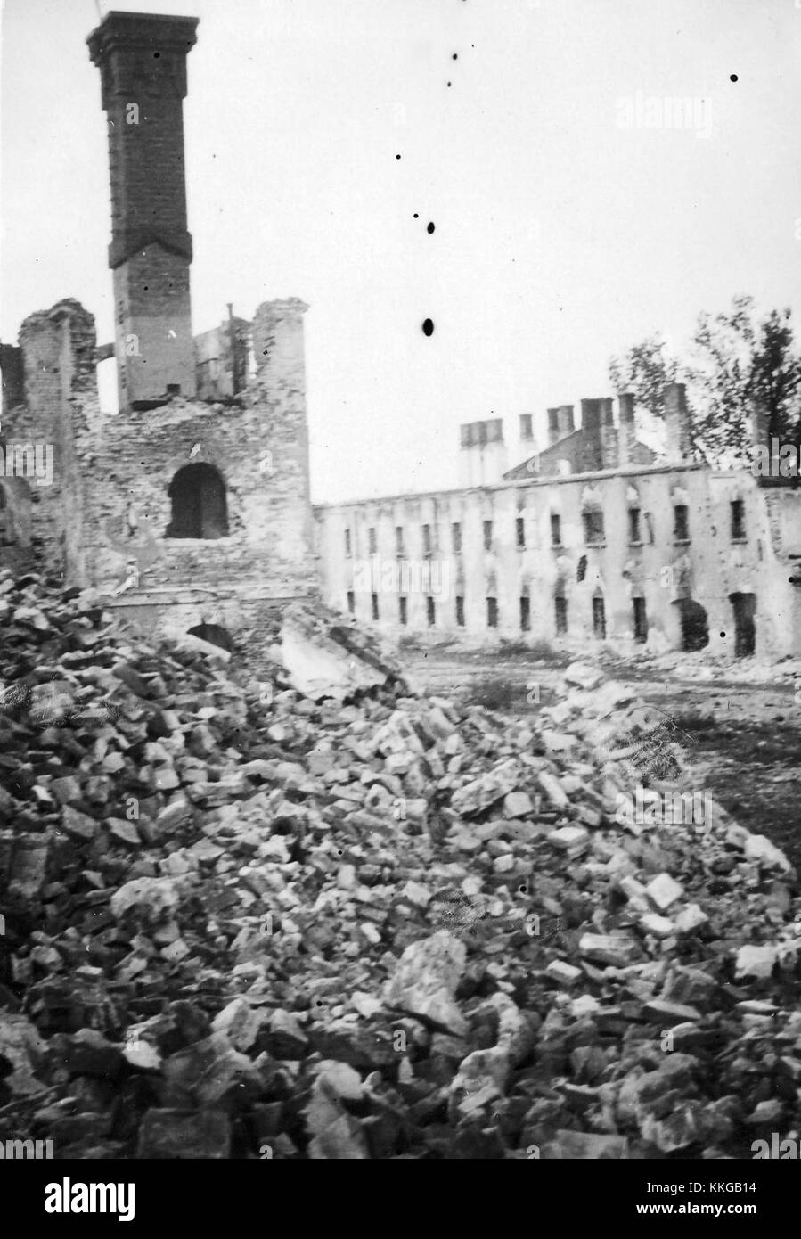 The Ruins of Warsaw, depicted in this photograph from 1945, show the ...
