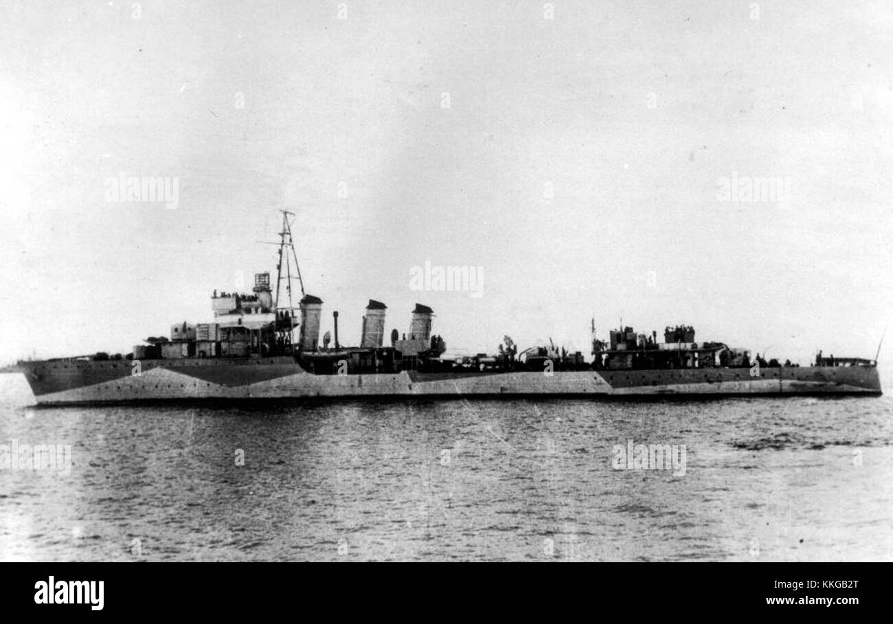 Polish destroyer Burza Stock Photo - Alamy