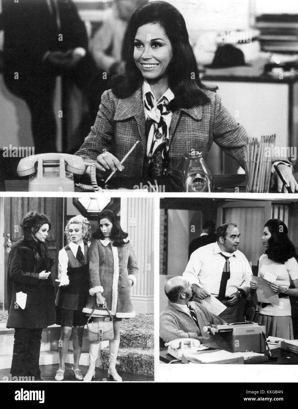 Scenes from the Mary Tyler Moore Show, a popular American television ...