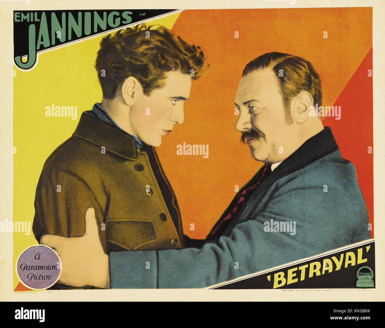 The 'Betrayal' lobby card from 1929 features promotional material for ...